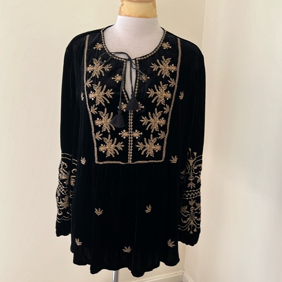 Johnny Was | Tops | Nwt Johnny Was Xl Palmira Curved Hem Prairie Blouse | Poshmark